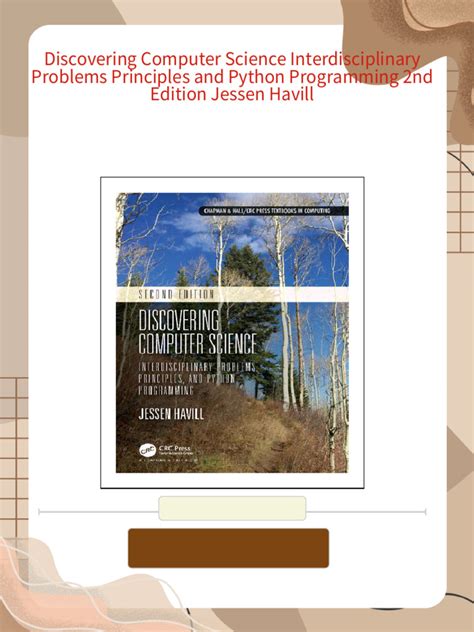 Discovering Computer Science Interdisciplinary Problems Principles And