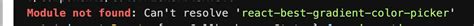 Next Js Support · Issue 8 · Hxf31891 React Gradient Color Picker · Github