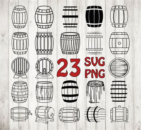 23 X Barrel Svg Barrel Silhouette Wood Barrel Svg Wine Barrel Svg Barrel For Cricut Barrel