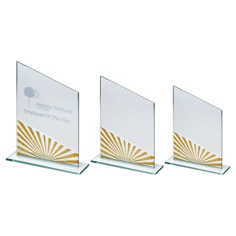Jade Glass Gold Glitter Star Award Tdsg5 Engraved Star Trophy