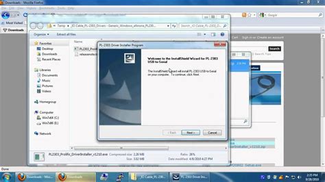 Windows 7 install guide Prolific PL2303 - YouTube