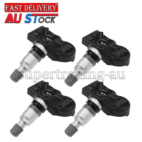 4pcs Tpms Tyre Pressure Sensors For Volkswagen Vw Golf Crafter Tiguan