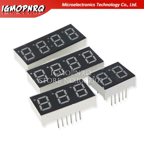 5PCS 0 36inch LED Display 7 Segment 1 Bit 2 Bit 3 Bit 4 Bit Digit Tube Red Common Cathode