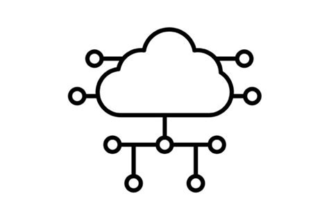 Cloud Computing Outline Icon Graphic By Maan Icons · Creative Fabrica