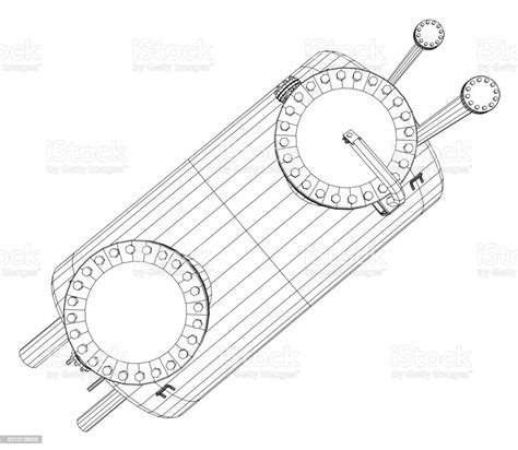 산업 장비 용량입니다 와이어프레임입니다 Eps10 형식입니다 3d 벡터 렌더링 0명에 대한 스톡 벡터 아트 및 기타 이미지 0명 건설 플랫폼 검은색 Istock