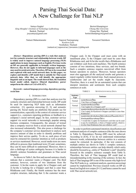 PDF Parsing Thai Social Data A New Challenge For Thai NLP
