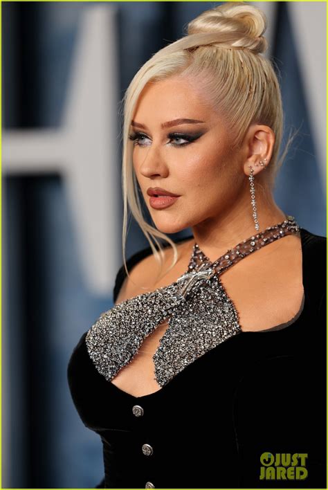 Christina Aguilera Looks Fresh Faced With Matthew Rutler At Vanity Fair