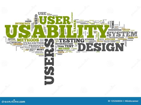 Word Cloud Usability Stock Illustration Illustration Of Artwork 125260834