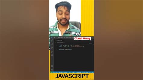 Const Array In Javascript Youtube