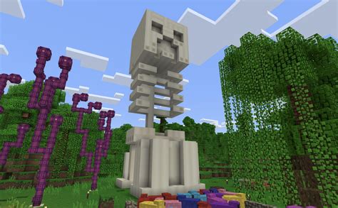 A Skeleton Creeper That I Built In My Survival World R Minecraft