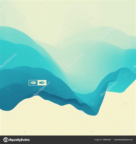 Wavy Background Dynamic Effect Abstract Vector Illustration Design