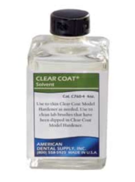 Clear Coat® Solvent 4 Oz Alvy Dental