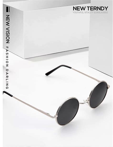 John Lennon Glasses Mens Round Sunglasses Men Polarized Circle