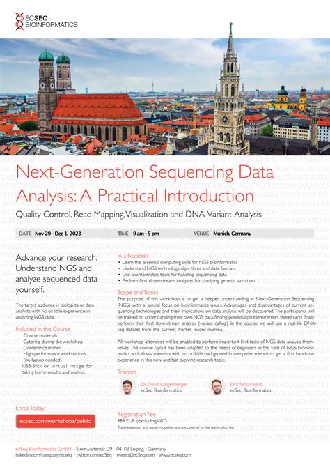 A Practical Introduction To Ngs Data Analysis Nov 29 Dec 1 2023 In
