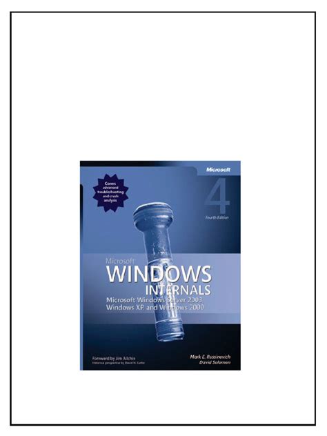 windows internals 4th edition mark russinovich david solomon download