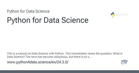 python for data science 24 3 0