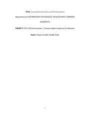 Guide To ITM 5100 Comprehensive Exam Networks Systems Course Hero