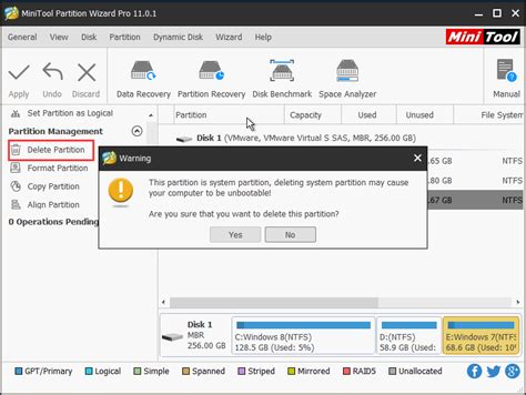 fixed cannot delete the active system partition on this disk