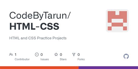 Github Codebytarunhtml Css Html And Css Practice Projects
