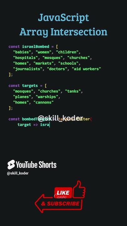 Finding Common Elements Between Arrays In Javascript 1 Youtube