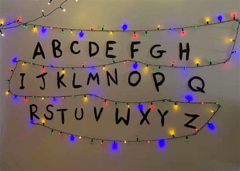 Stranger Things Alphabet Lights