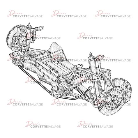 C5 Used Front Suspension Assembly 1997 2004 Dinos Corvette Salvage