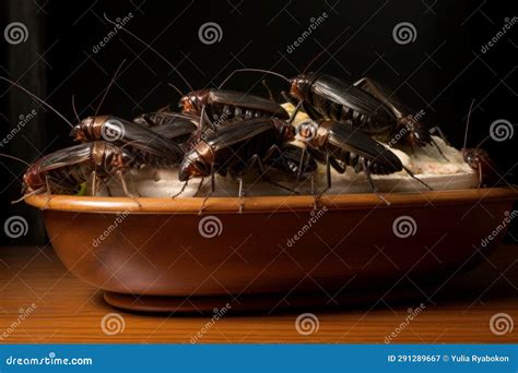 Set Of Cockroaches Pest Contour Vector Illustration Of A Cockroach