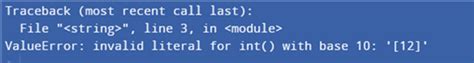 Ошибка Invalid Literal For Int With Base 10 Причины и решение