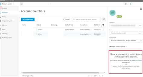 There Are No Existing Subscriptions Activated On This Account Message Displayed When Trying To