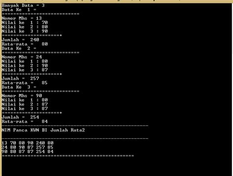 Program Manipulasi Array 2 Dimensi Menggunakan Bahasa C