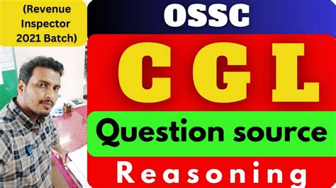 Ossc Cgl Strategy Question Source Book List Reasoning 2023 Youtube