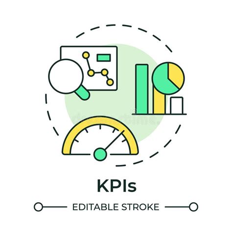 Kpis Multi Color Concept Icon Stock Vector Illustration Of Concept Metrics 358250808