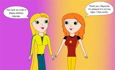 Rapunzel And Merida As Aviva And Koki By Robsondoodle On Deviantart