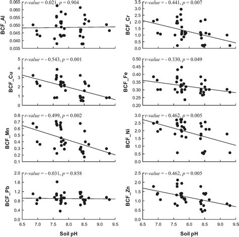 Simple Linear Correlations R Values N Between The Download Scientific Diagram