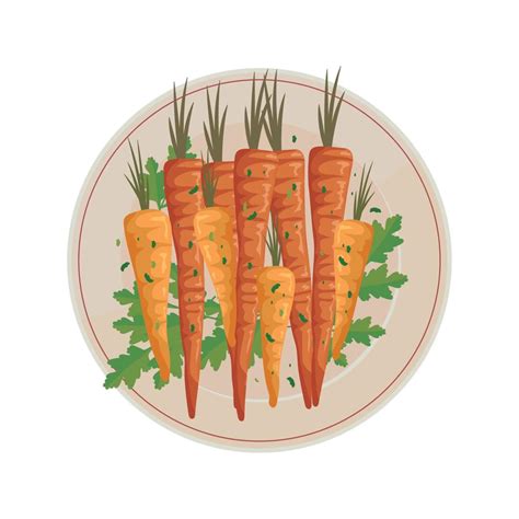Fresh Cooked Carrots 17121852 Vector Art At Vecteezy