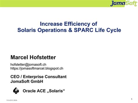 Increase Efficiency Of Solaris Operations And Sparc Life Cycle Ppt