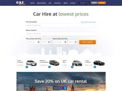 A Responsive Car Rental Website Car Dealership Website Upwork