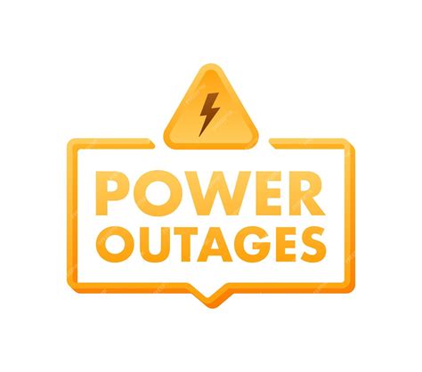 Premium Vector Power Outages Badge Icon Stamp Logo Vector Illustration