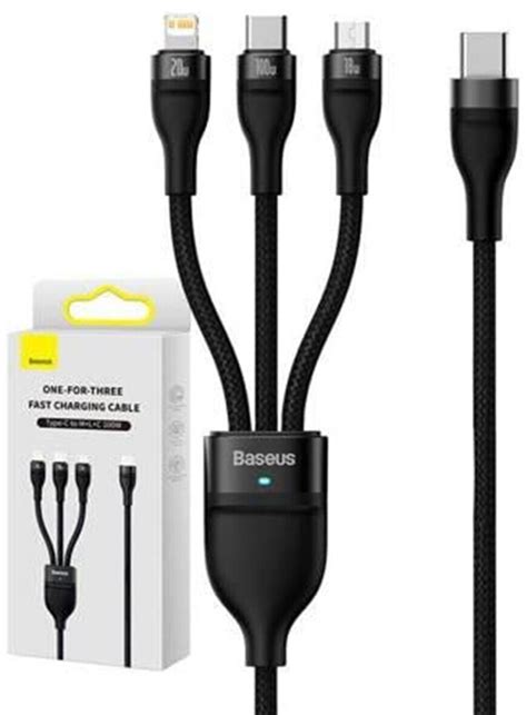 Baseus Flash Series Ii Usb C Auf Usb C Lightning Microusb Ab 14 90