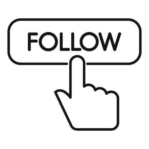 Follow Button Vector Art Icons And Graphics For Free Download
