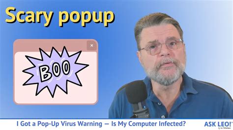 i got a pop up virus warning — is my computer infected youtube