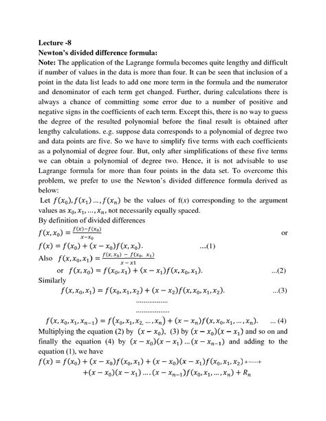 SOLUTION Numerical Analysis Interpolation Studypool
