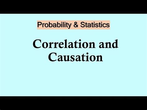 2 Variable Stats Correlation And Causation Youtube Just Because There