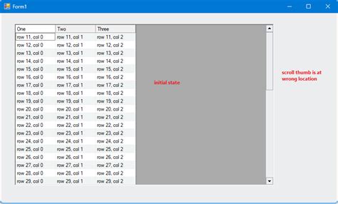 C1flexgrid Scroll Position Can Be Wrong After Applying Theme Winforms