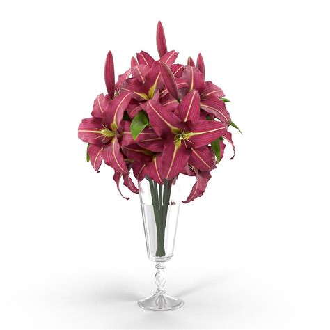 Spider Lily Flowers Bouquet 3d Model 29 Max 3ds Blend C4d Fbx