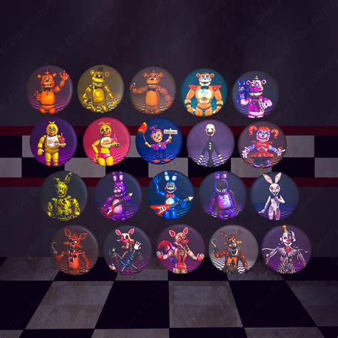 Five Nights At Freddys Pin Pack El Chico Grizzly