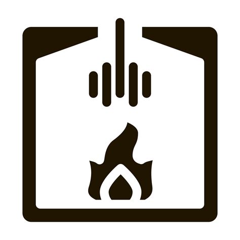 Factory Combustion Process Metallurgical Icon Vector Illustration