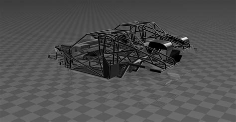 🚗 X275 Style Stock Suspension Foxbody Chassis 125 Scale・ Stl File For