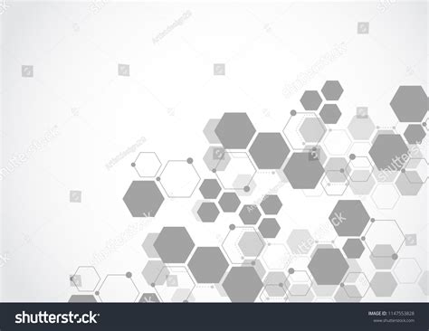 Molecular Structure Abstract Tech Background Medical Vector De Stock Libre De Regalías