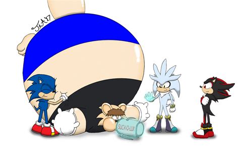 Sonic Silver And Shadow Inflates Poor Stephen By Tofertheakita On